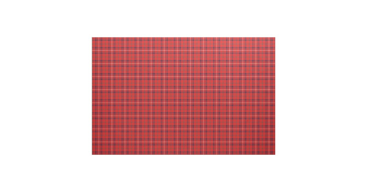 Clan Rose Tartan Fabric | Zazzle