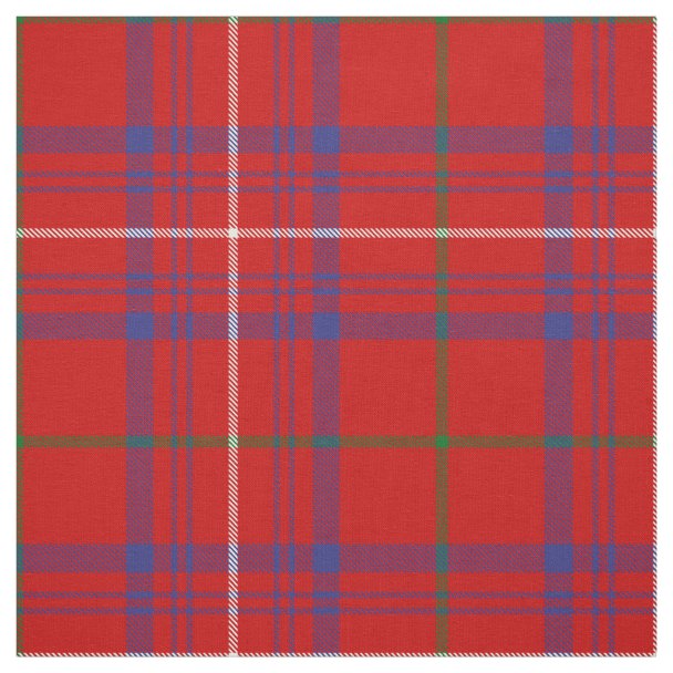 Clan Rose Tartan Fabric | Zazzle