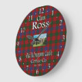 Clan Ross Old Balnagown Castle Coffee Co. Large Clock | Zazzle
