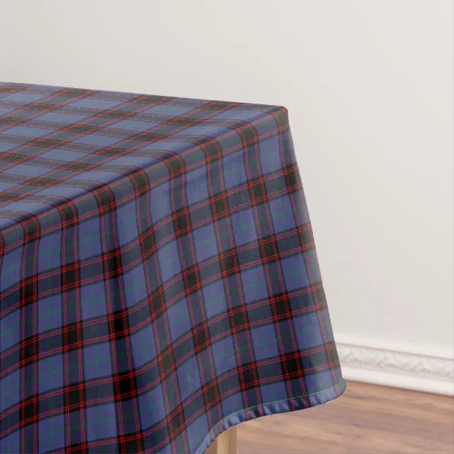 Clan Rutherford Royal Blue Scottish Tartan Tablecloth | Zazzle