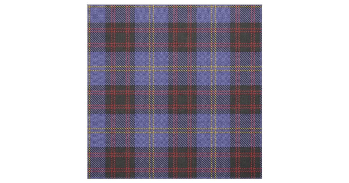 Clan Rutherford Scottish Tartan Plaid Fabric | Zazzle