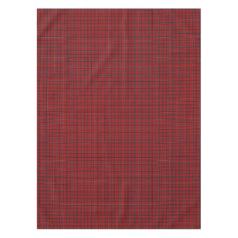 Clan Sinclair Bright Red Scottish Tartan Tablecloth | Zazzle