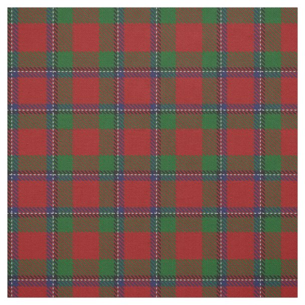 Clan Sinclair Tartan Fabric | Zazzle