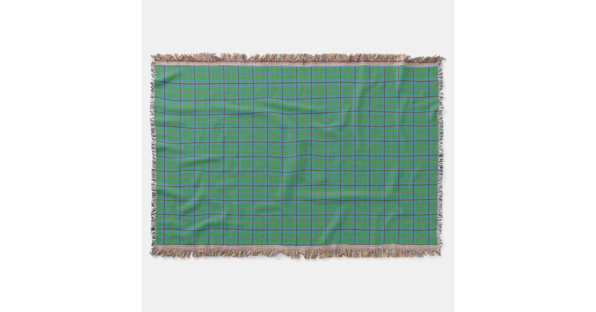 Clan Snodgrass Tartan Throw Blanket | Zazzle