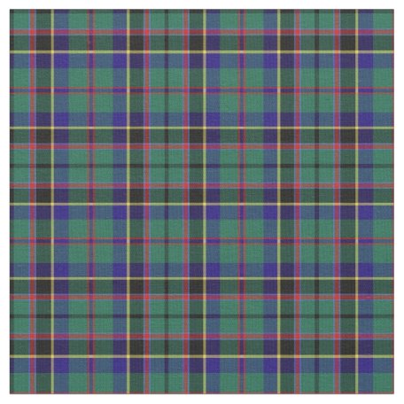Stevenson Tartan Print Fabric | Zazzle