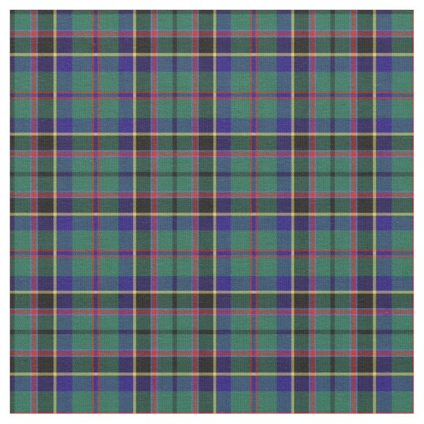 Stevenson Tartan Print Fabric | Zazzle