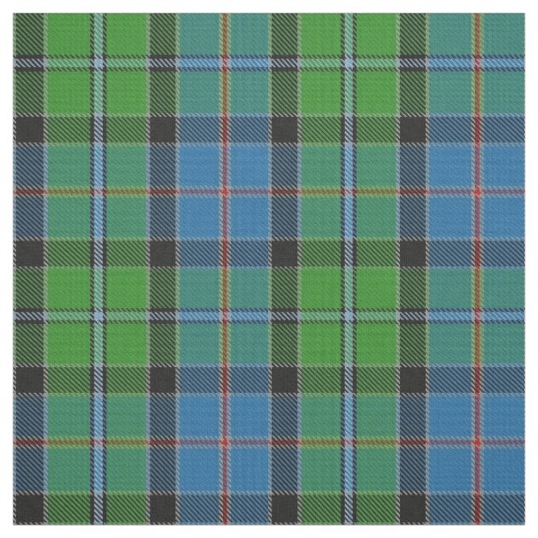 Clan Forrester Tartan Plaid Fabric | Zazzle