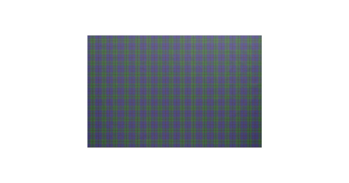 Clan Strachan Blue Red Green Scottish Tartan Fabric | Zazzle