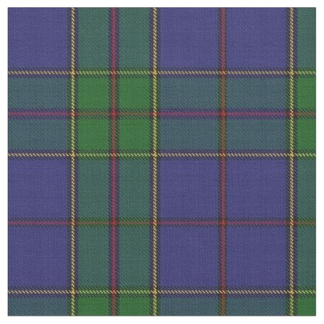 Green Blue Scottish Tartan Plaid Pattern Fabric | Zazzle