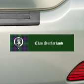 Clan Sutherland Crest & Tartan Bumper Sticker | Zazzle