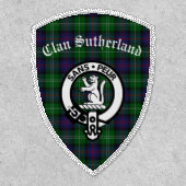 Clan Sutherland Crest & Tartan Iron On Patch | Zazzle