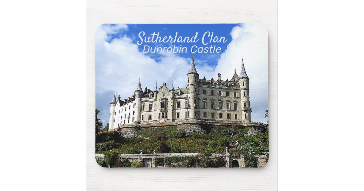 Clan Sutherland Family Heritage Dunrobin Castle Mouse Pad | Zazzle