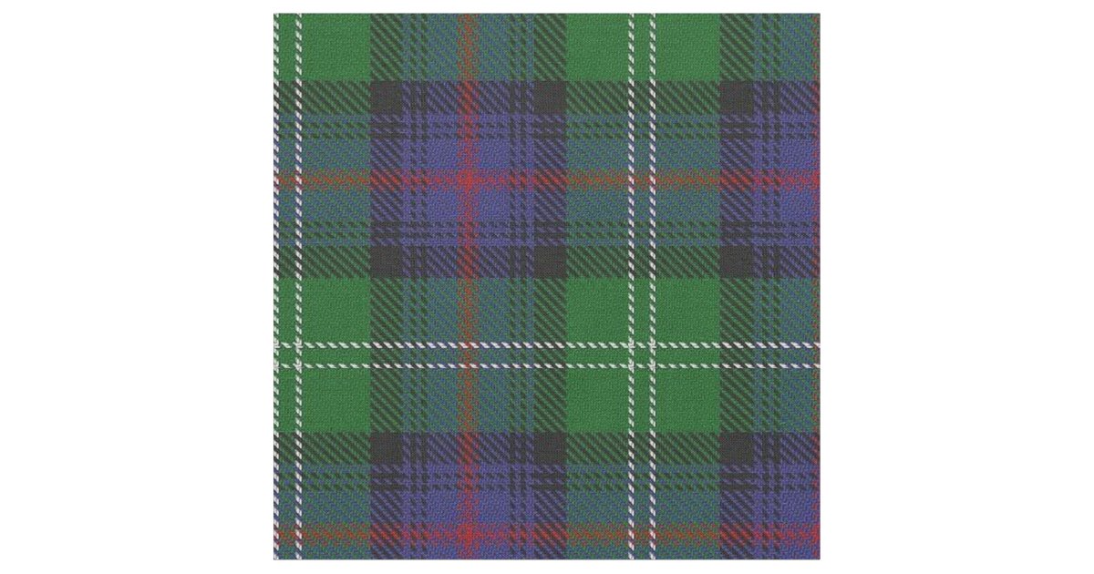 Clan Sutherland Scottish Tartan Plaid Fabric | Zazzle