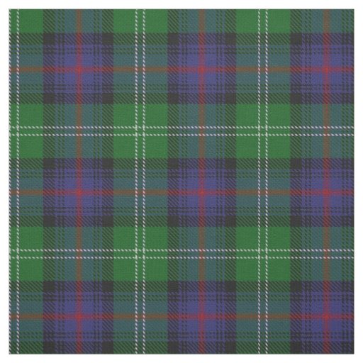 Clan Sutherland Scottish Tartan Plaid Fabric | Zazzle