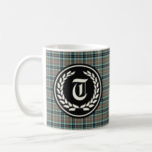 Clan Thompson Hunting Tartan Monogram Coffee Mug | Zazzle