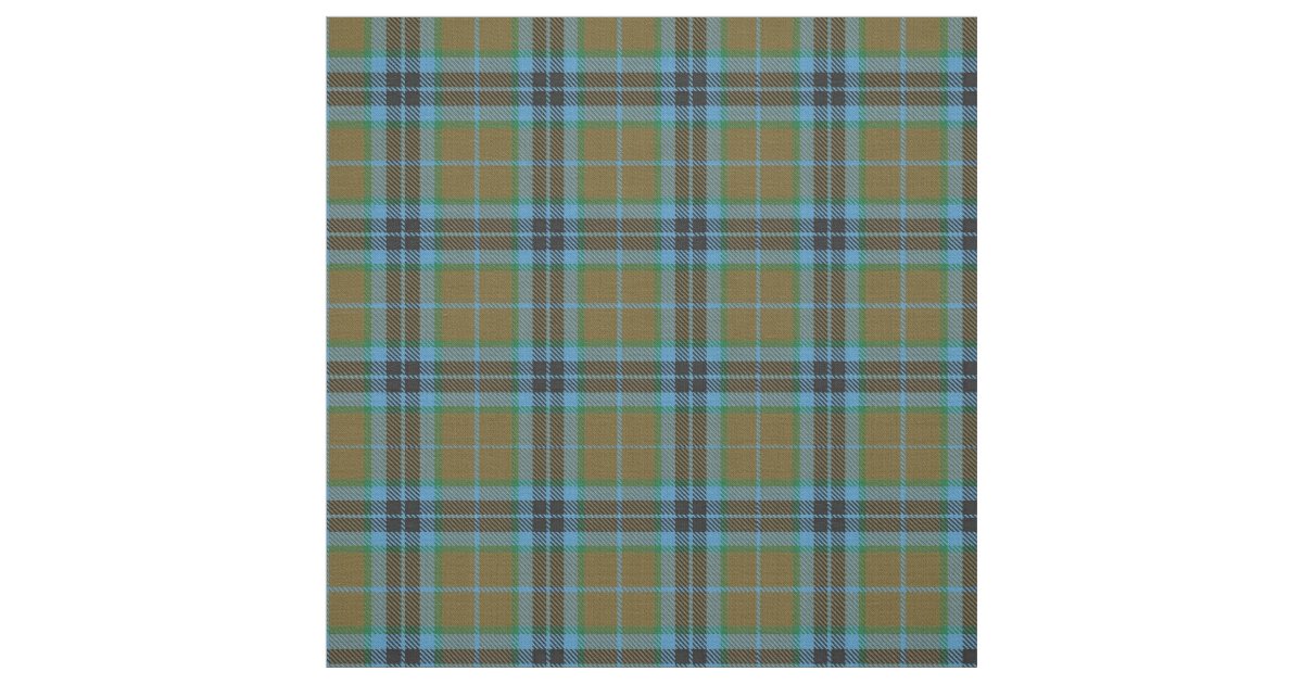 Clan Thompson Scottish Hunting Tartan Plaid Fabric | Zazzle