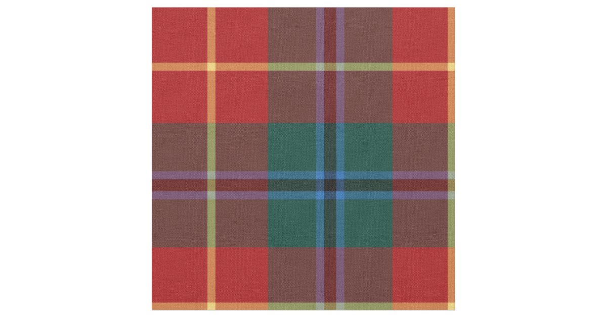 Clan Turnbull Modern Dress Tartan Fabric | Zazzle