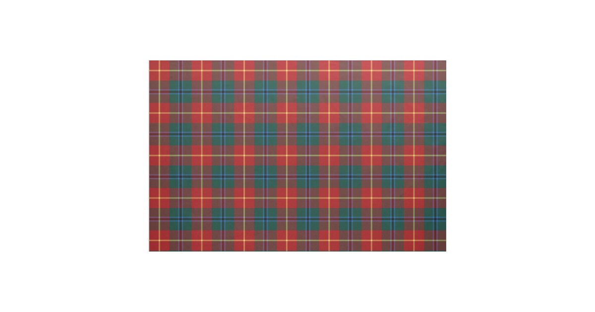 Clan Turnbull Modern Dress Tartan Fabric | Zazzle
