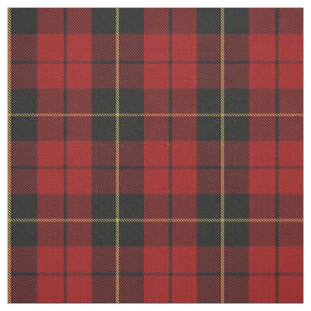 Clan Wallace Weathered Tartan Fabric | Zazzle