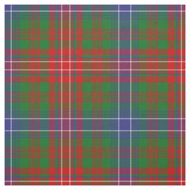 Wilson Tartan Print Fabric | Zazzle