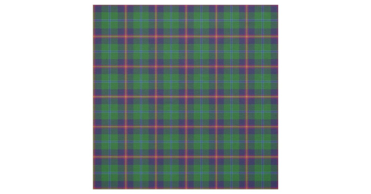 Clan Young Scottish Tartan Plaid Fabric | Zazzle