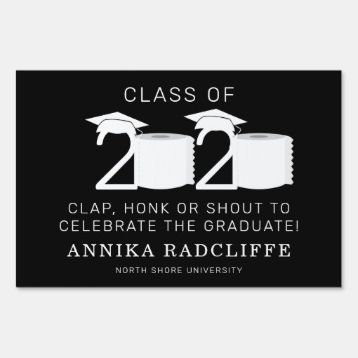 Clap, Honk, Shout | Funny Graduation Yard Sign | Zazzle