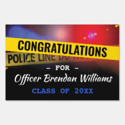 Clap Honk Wave | Police Graduation Sign | Zazzle