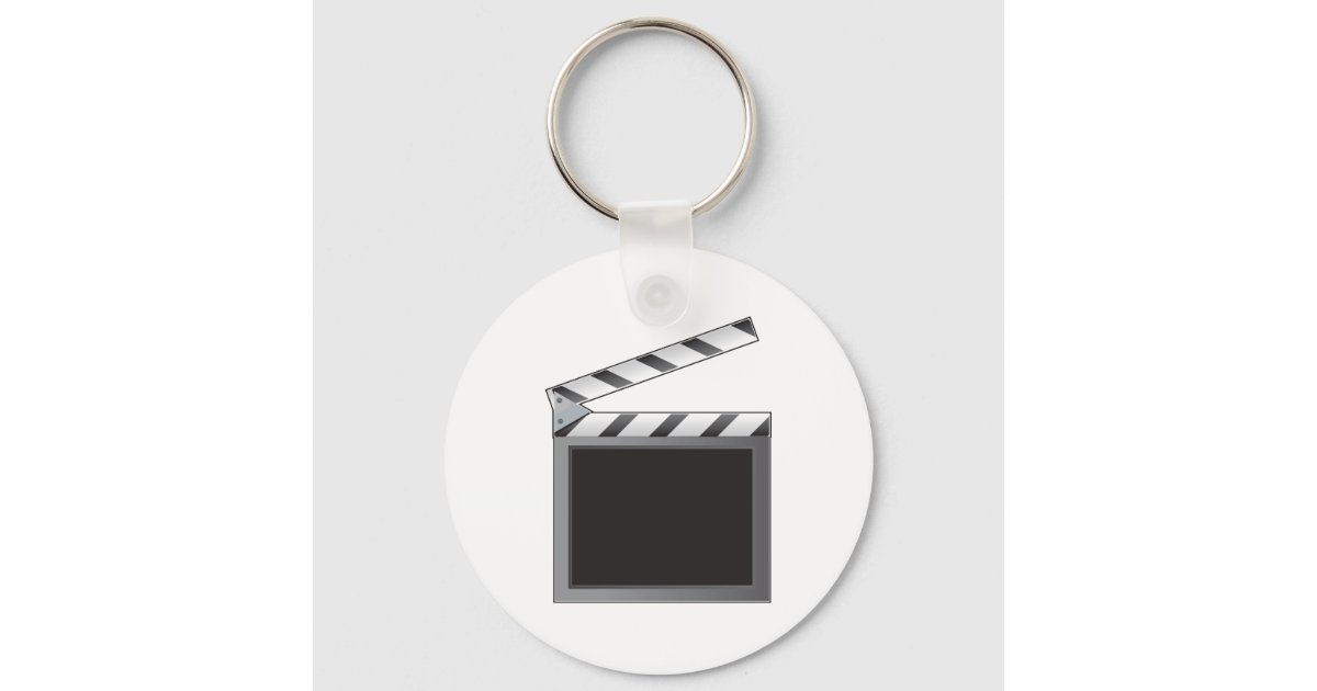 Clapboard Keychain | Zazzle