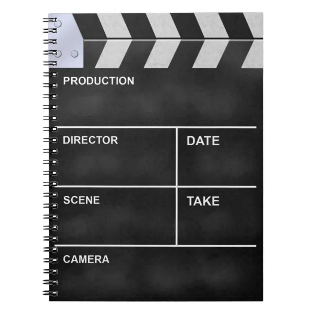 Clapperboard cinema notebook | Zazzle