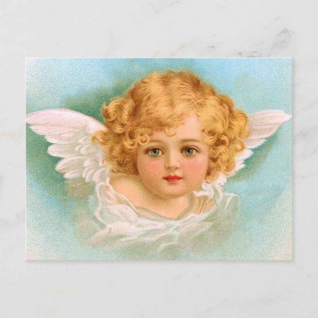 Clapsaddle: Charming Christmas Angel Holiday Postcard | Zazzle