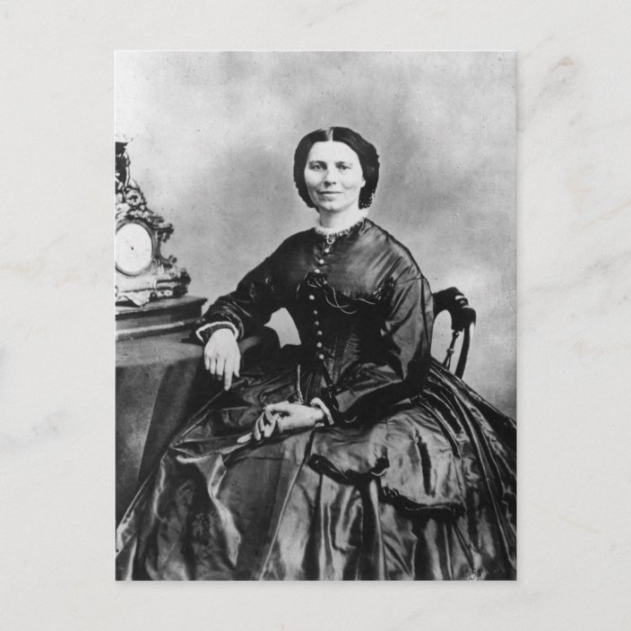 Clara Barton Portrait ~ Vintage 1866 Photo Postcard | Zazzle.com