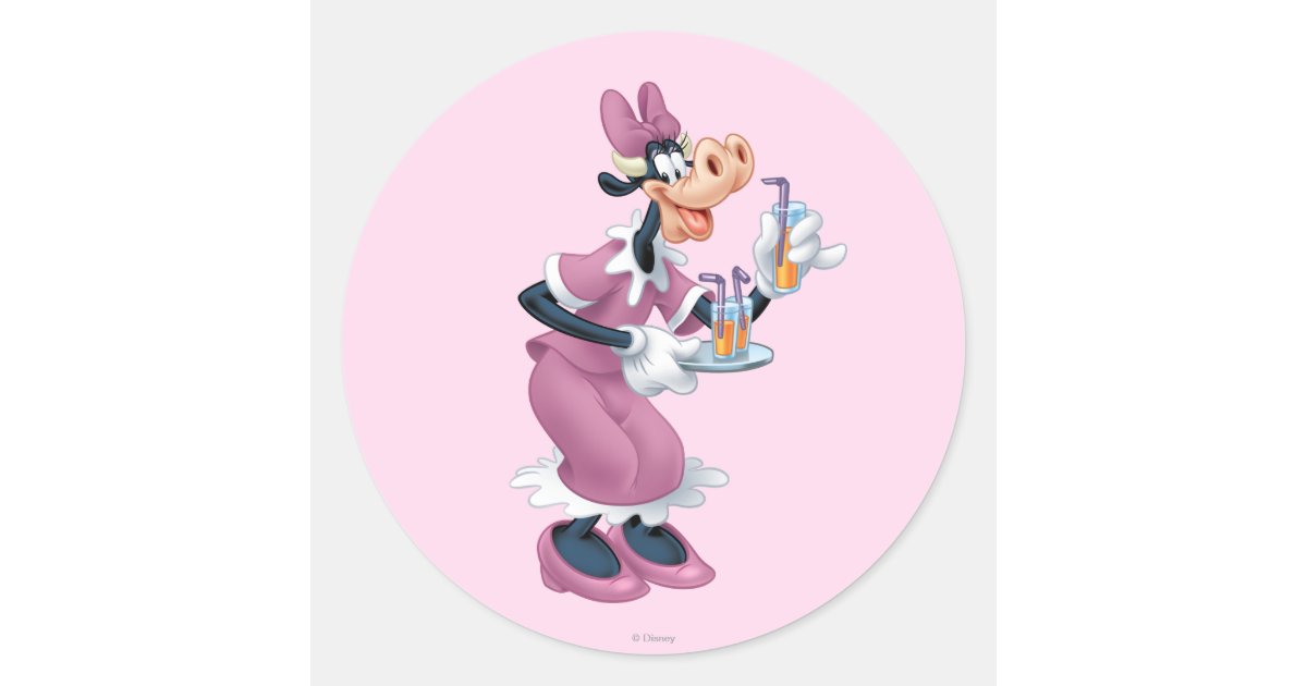 Clarabelle Cow Classic Round Sticker | Zazzle