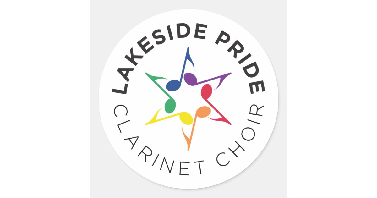 Clarinet Choir Sticker | Zazzle