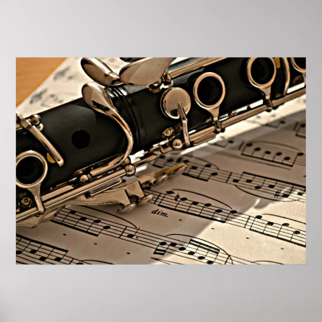 Clarinet Closeup Poster | Zazzle