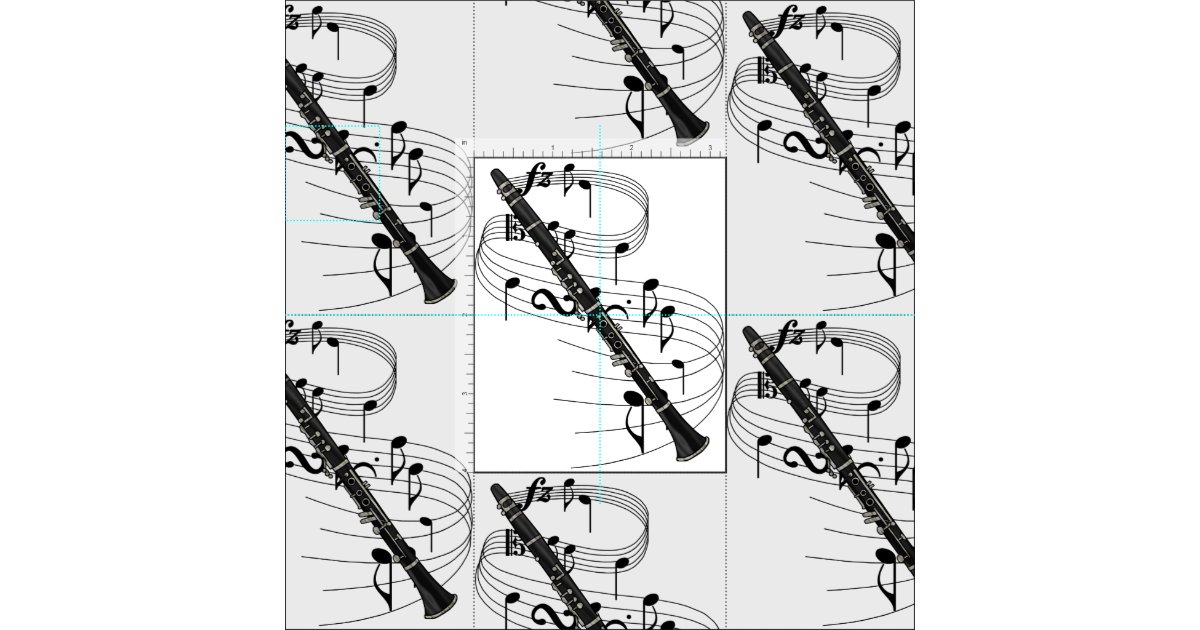 Clarinet Fabric | Zazzle