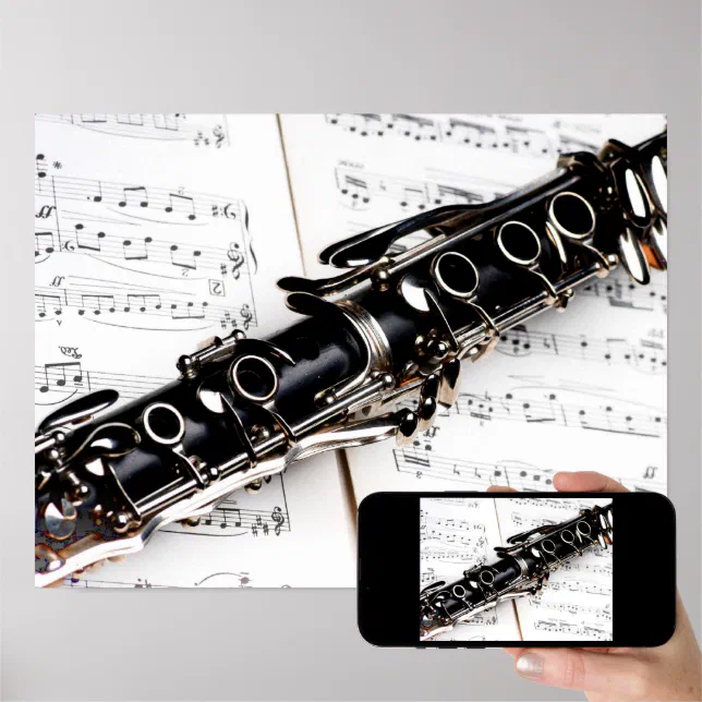 Clarinet Music Poster | Zazzle