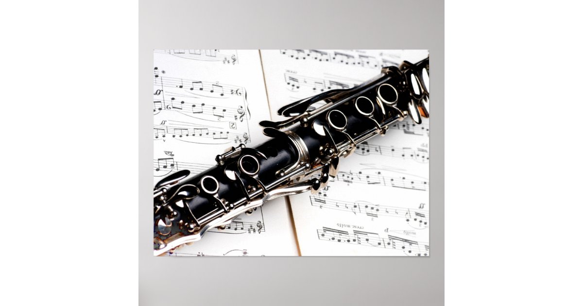 Clarinet Music Poster | Zazzle