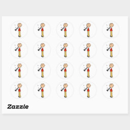 Clarinet Player Stickers Sticker | Zazzle