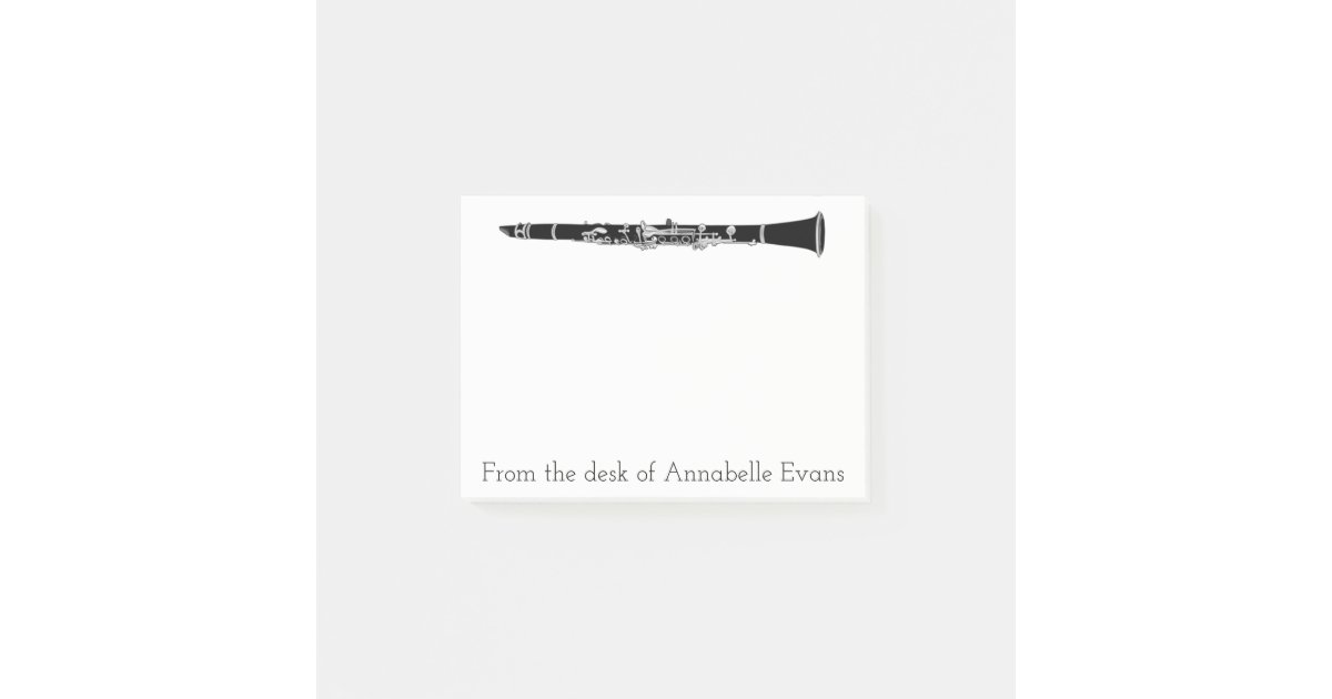Clarinet Post-it Notes | Zazzle