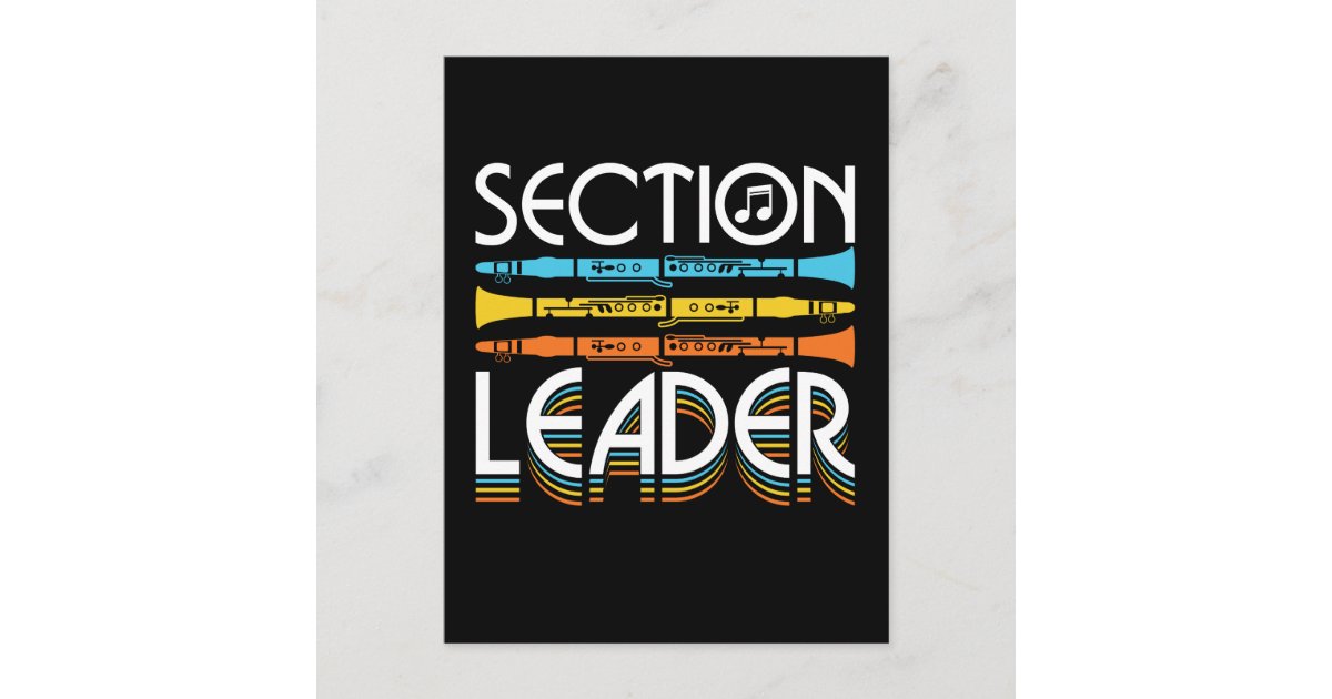 Clarinet Section Leader Band Postcard | Zazzle