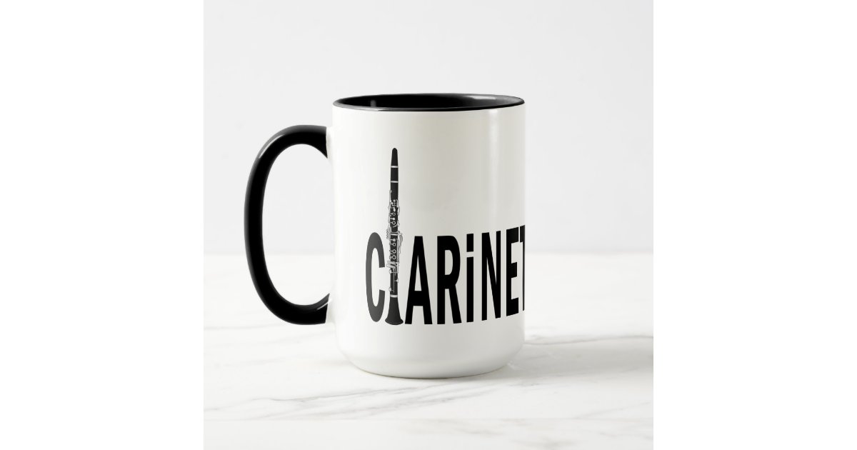 Clarinet Text Mug | Zazzle