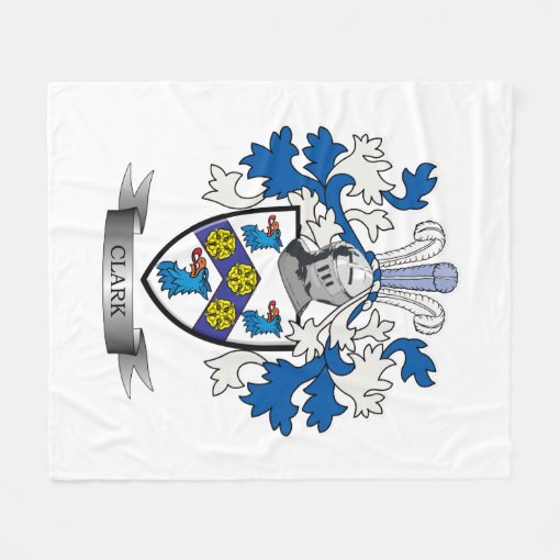 Clark Coat of Arms Fleece Blanket | Zazzle