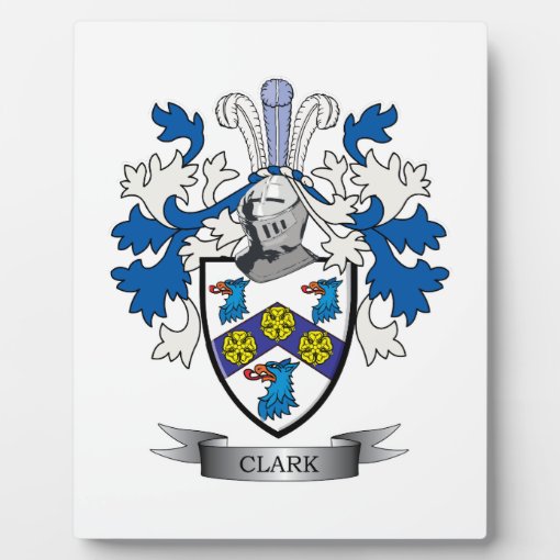 Clark Coat of Arms Plaque | Zazzle