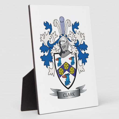 Clark Coat of Arms Plaque | Zazzle