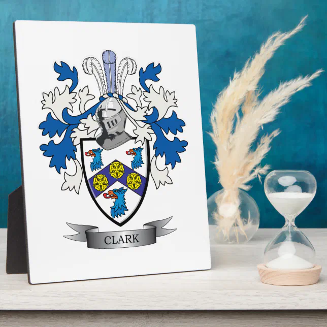 Clark Coat of Arms Plaque | Zazzle