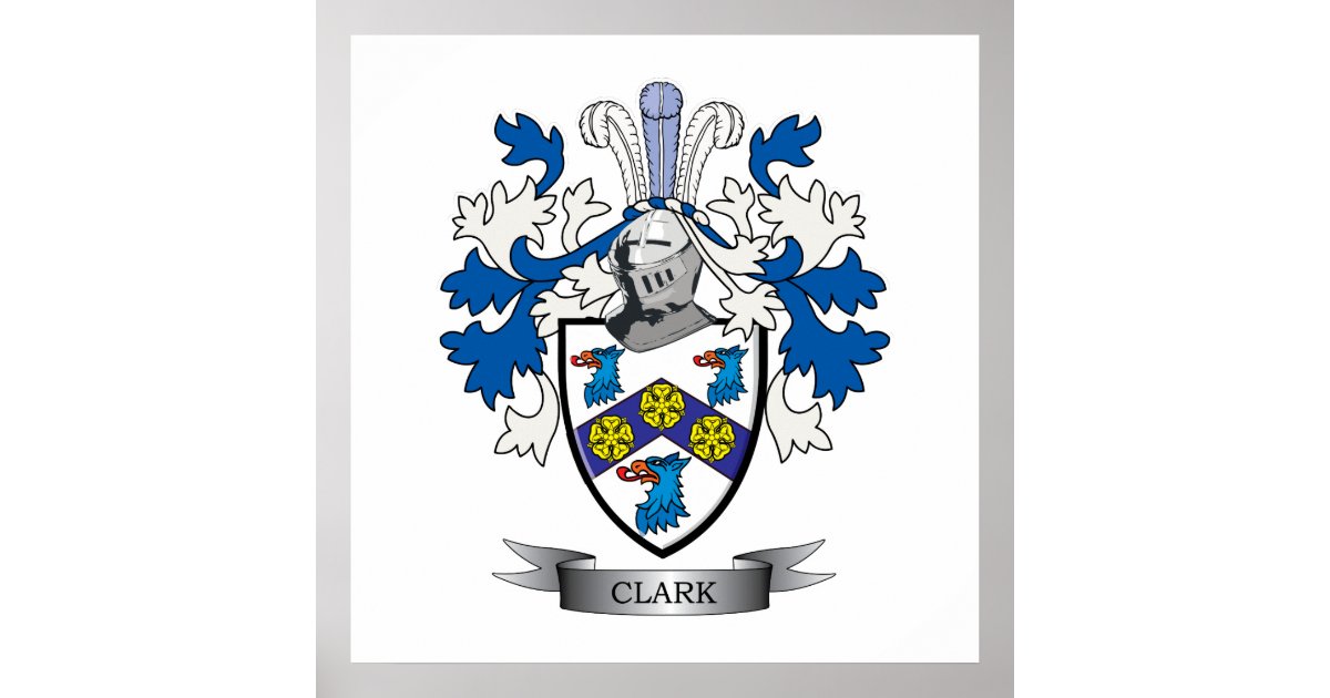 Clark Coat of Arms Poster | Zazzle