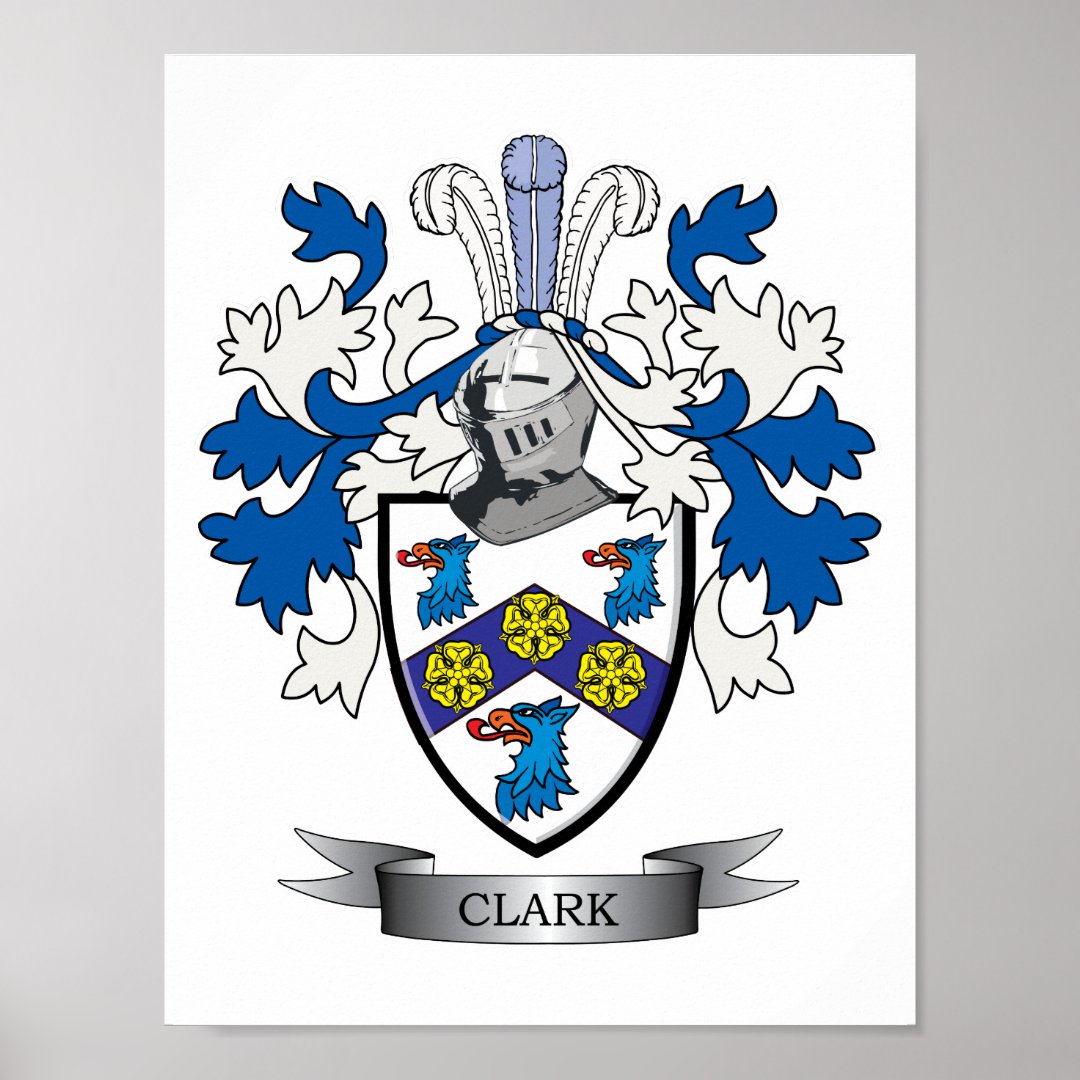 Clark Coat of Arms Poster | Zazzle