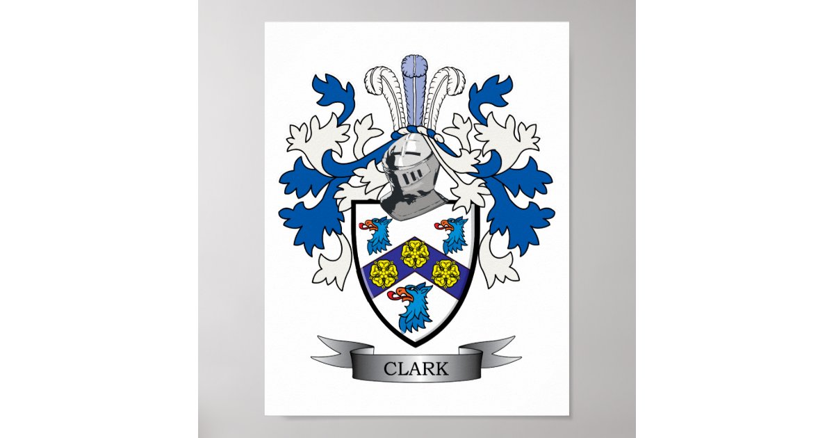 Clark Coat of Arms Poster | Zazzle