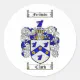 CLARK FAMILY CREST - CLARK COAT OF ARMS CLASSIC ROUND STICKER | Zazzle