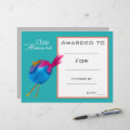 Class award cute blue bird children certificate | Zazzle